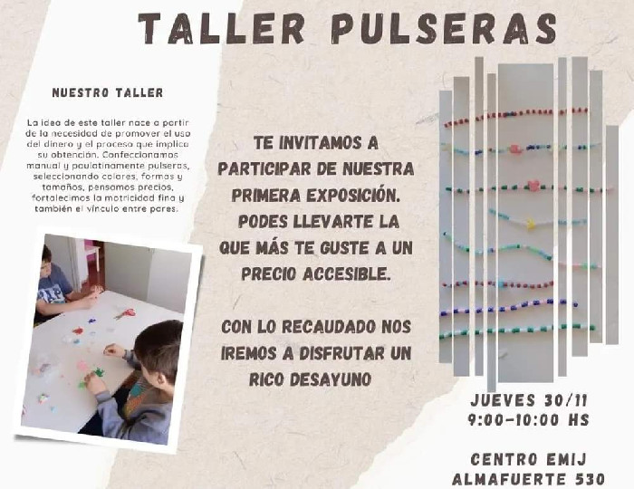Proyecto "Taller Pulseras" a cargo de Lic. Carola Mersé y Lic. Lucía ...